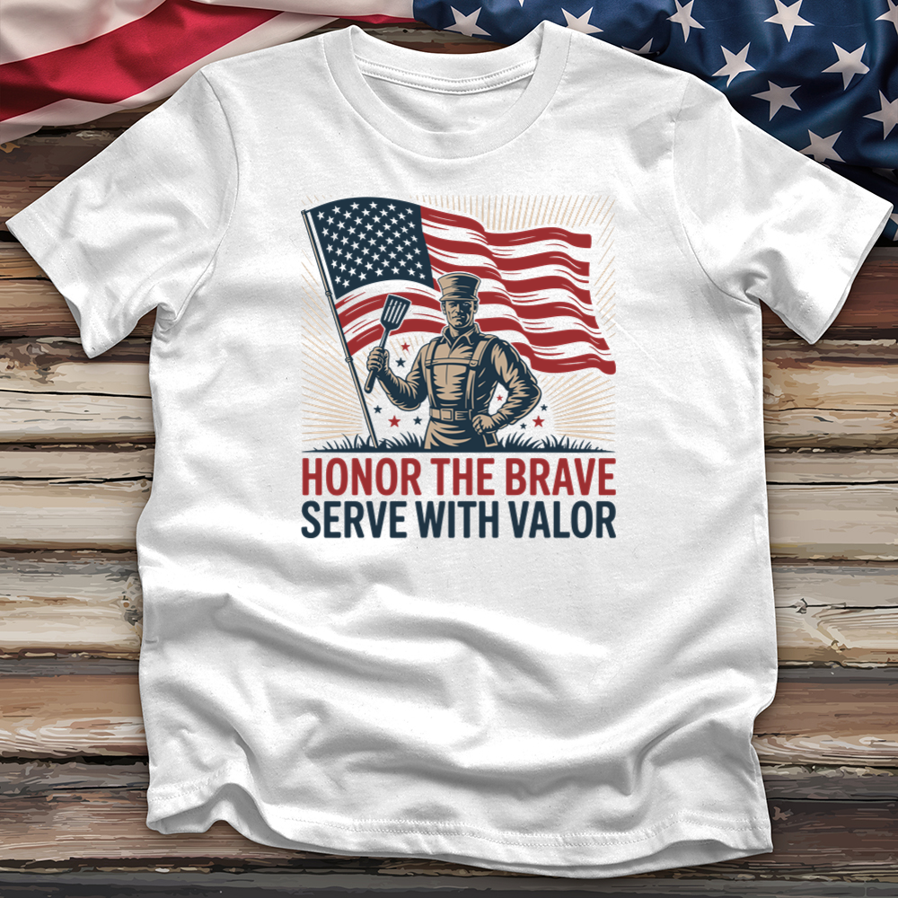 Honor the Brave Tee – Waving Flag Freedom