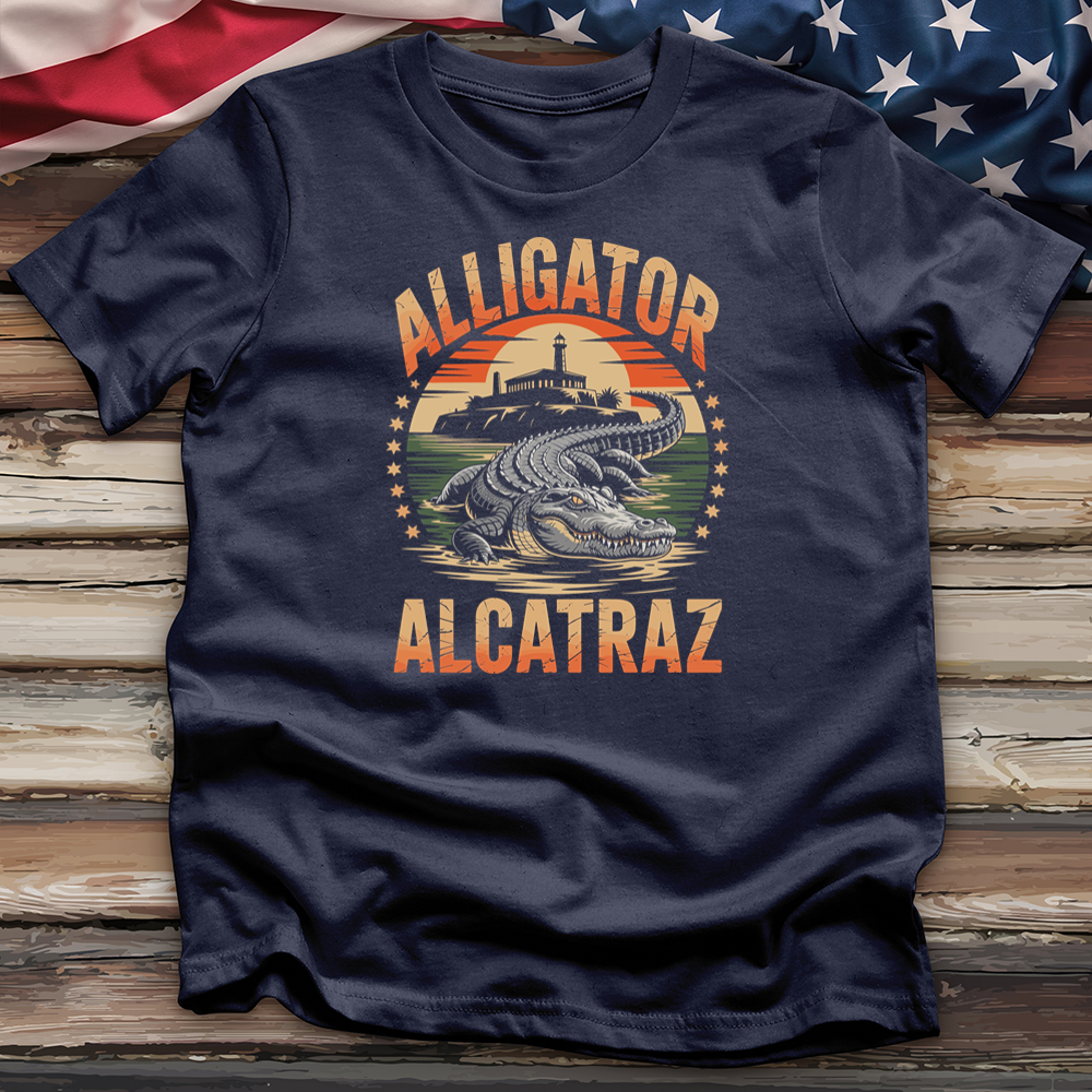 Alligator Alcatraz 3 Tee – Waving Flag Freedom