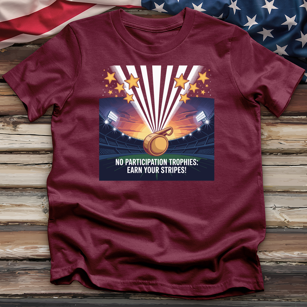 No Participation Trophies Tee – Waving Flag Freedom