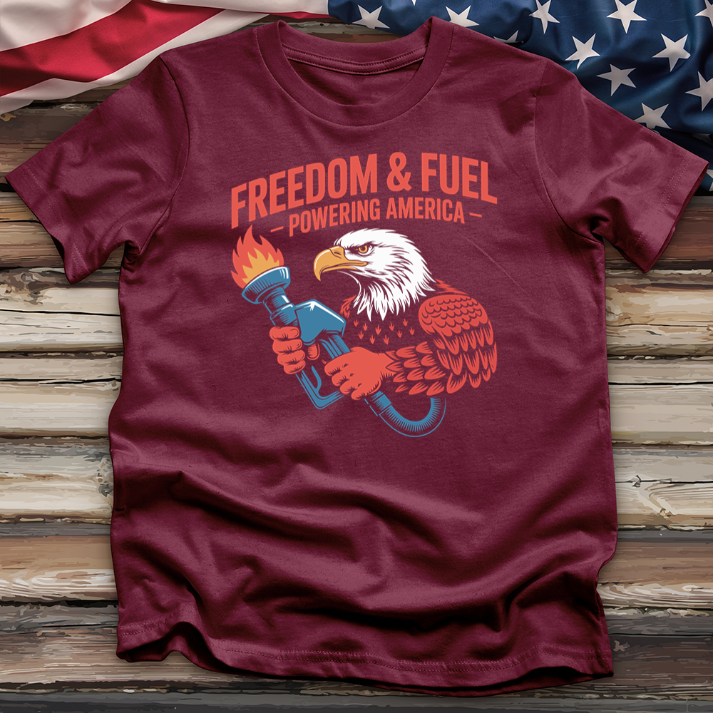 Freedom & Fuel Tee – Waving Flag Freedom